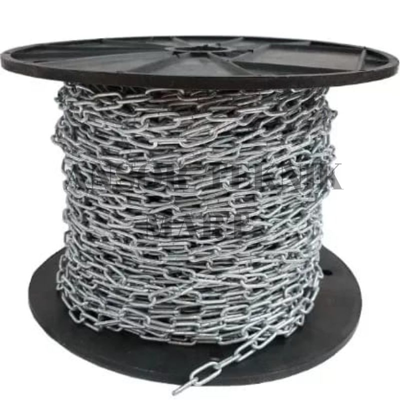 Jual PROMO!!! Rantai Besi Kapal 1/4 inch Rante Pengamanan Gembok Pagar ...