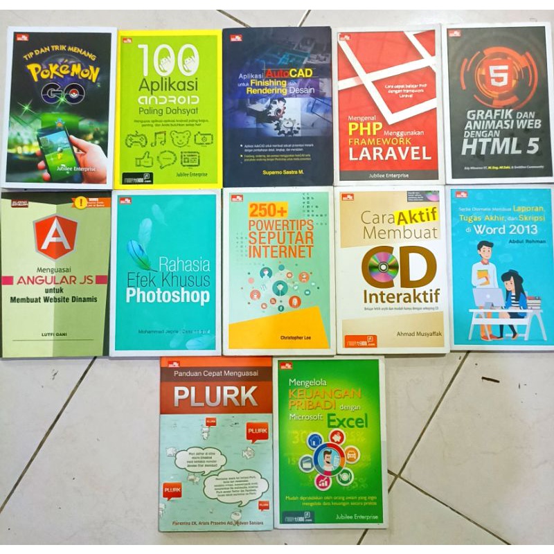 Jual ( PROMO BUKU MURAH ORIGINAL ) BUKU KOMPUTER / TEKNOLOGI / EXCEL ...