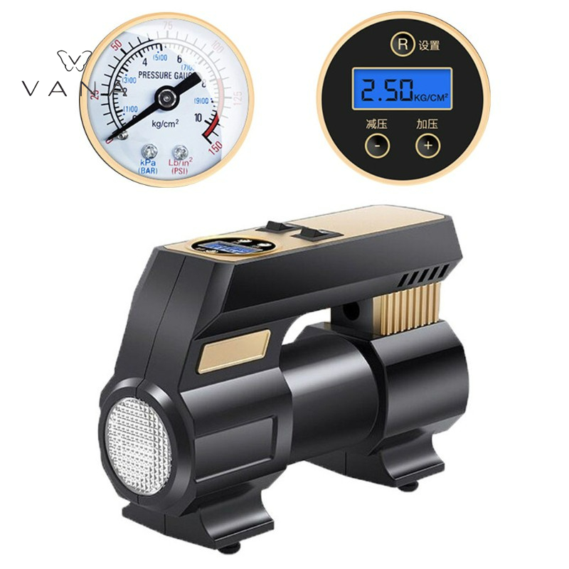 Jual Pompa Udara Mini Inflator Ban Mobil Otomatis dengan Lampu LED ...