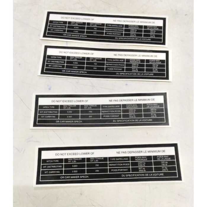 Jual Stiker towing load warning sign | Shopee Indonesia