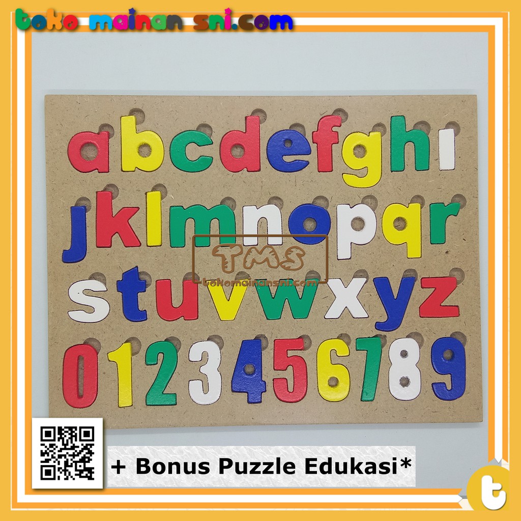 Jual mainan edukasi anak Puzzle alphabet angka Cat Huruf K (BERGARANSI ...