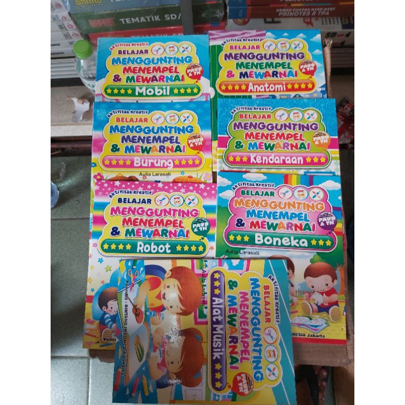 Jual Paket Aktivitas Kreatif Belajar Menggunting Menempel dan Mewarnai ...