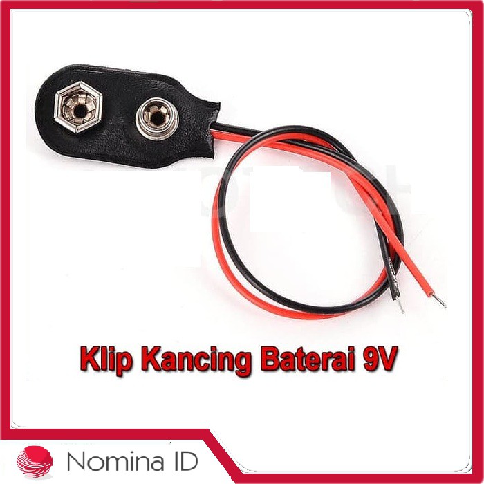 Jual C445 Klip Kancing Baterai 9V Klip Battery Kotak Kabel Clip ...