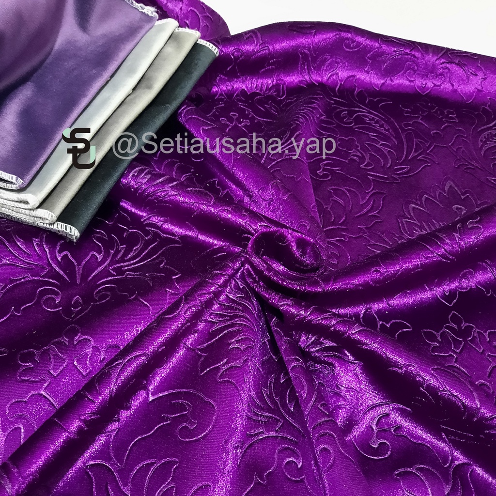 Jual KAIN BELUDRU VELVET emboss sofa mewah utk pelaminan,industri ...
