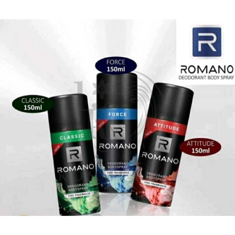 Jual ROMANO Deodorant Body Spray 150ml | Shopee Indonesia