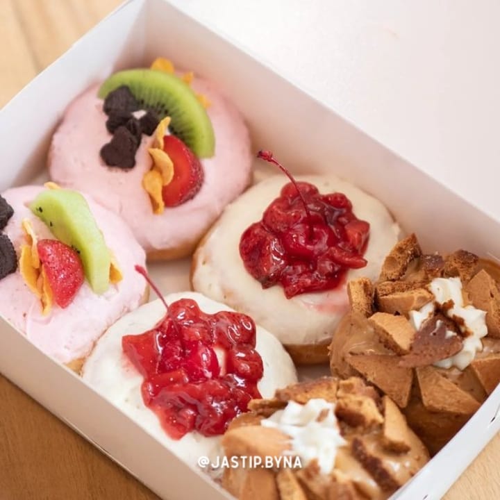 Jual DONAT BAHAGIA SERI BLOOMING RING N FILL, FILLING CAKE, PREMIUM ...