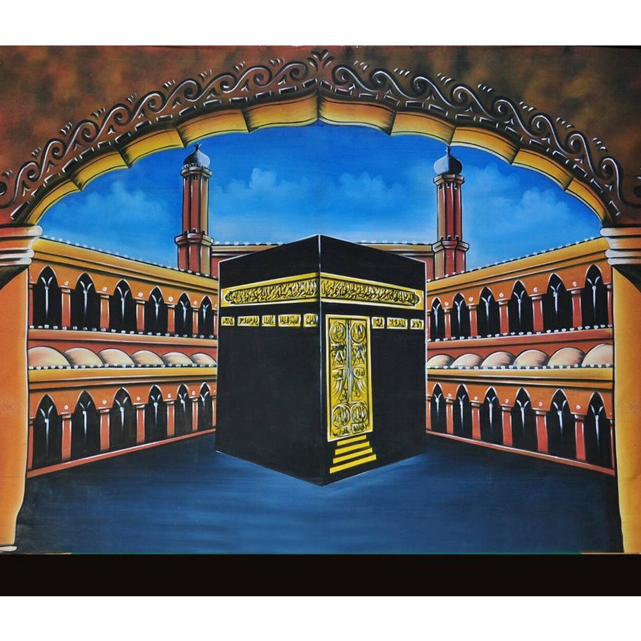 Jual Background foto Kabah, manasik Haji ukuran 2,5m X 3m | Shopee ...