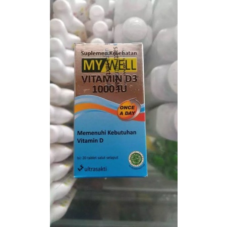 Jual My Well Vitamin D3 1000 IU isi 20 Tablet Indonesia|Shopee Indonesia