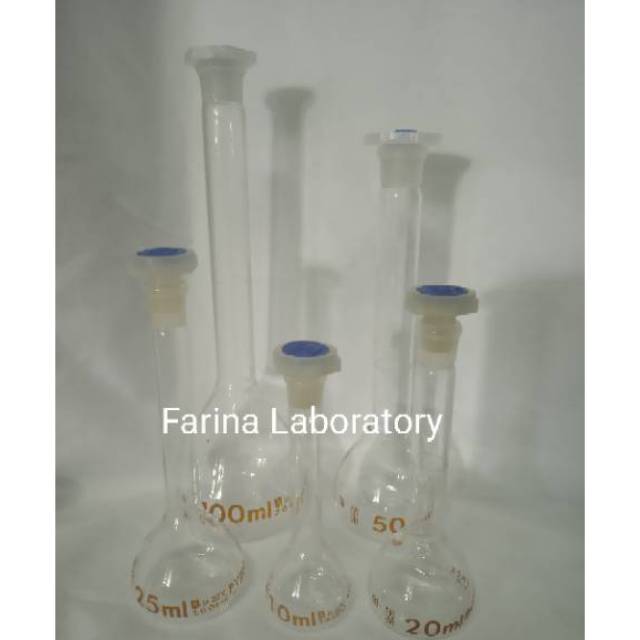 Jual Labu Ukur-Volumetric Flask 10ml Tutup Plastik Pyrex Class A ...