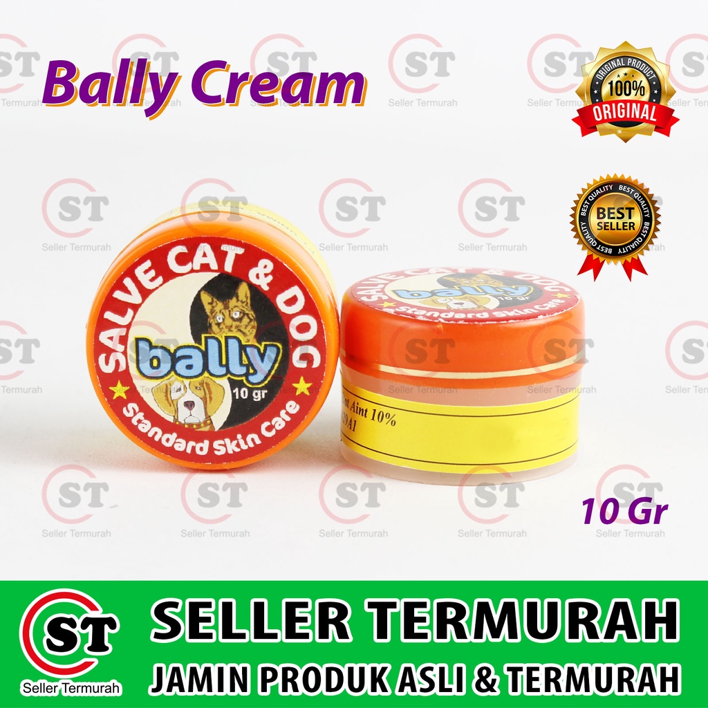 Jual Obat Salep Bally 10g Jamur Luka Kucing Anjing Non Scabies Derma 10 ...