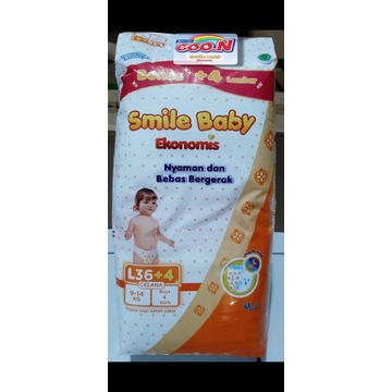Jual GOON SMILE BABY EKONOMIS M42+4/L36+4/XL34+4 jumbo pack | Shopee Indonesia