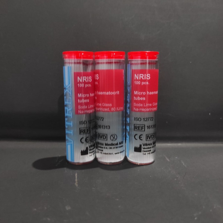 Jual Tabung Heamatokrit Na-Heparinized/Tabung Hematokrit Merk Vitrex ...