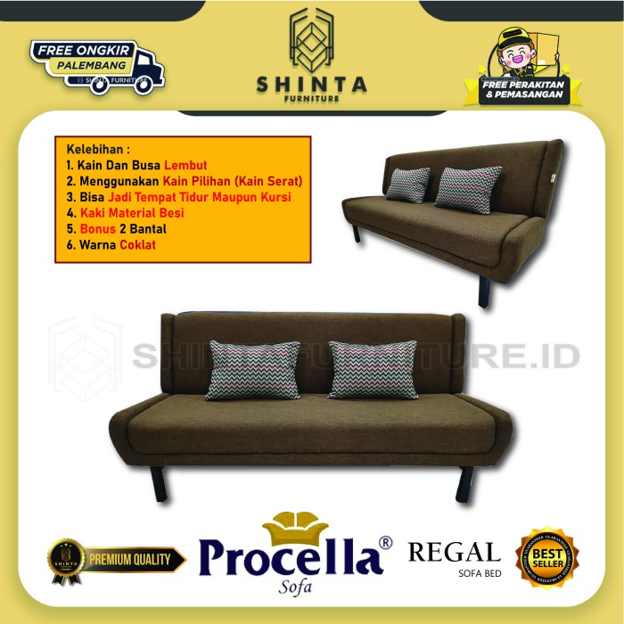 Jual Procella Sofa Bed Regal / Sofa Bed Olympic Sofa Kantor Kain Lembut ...