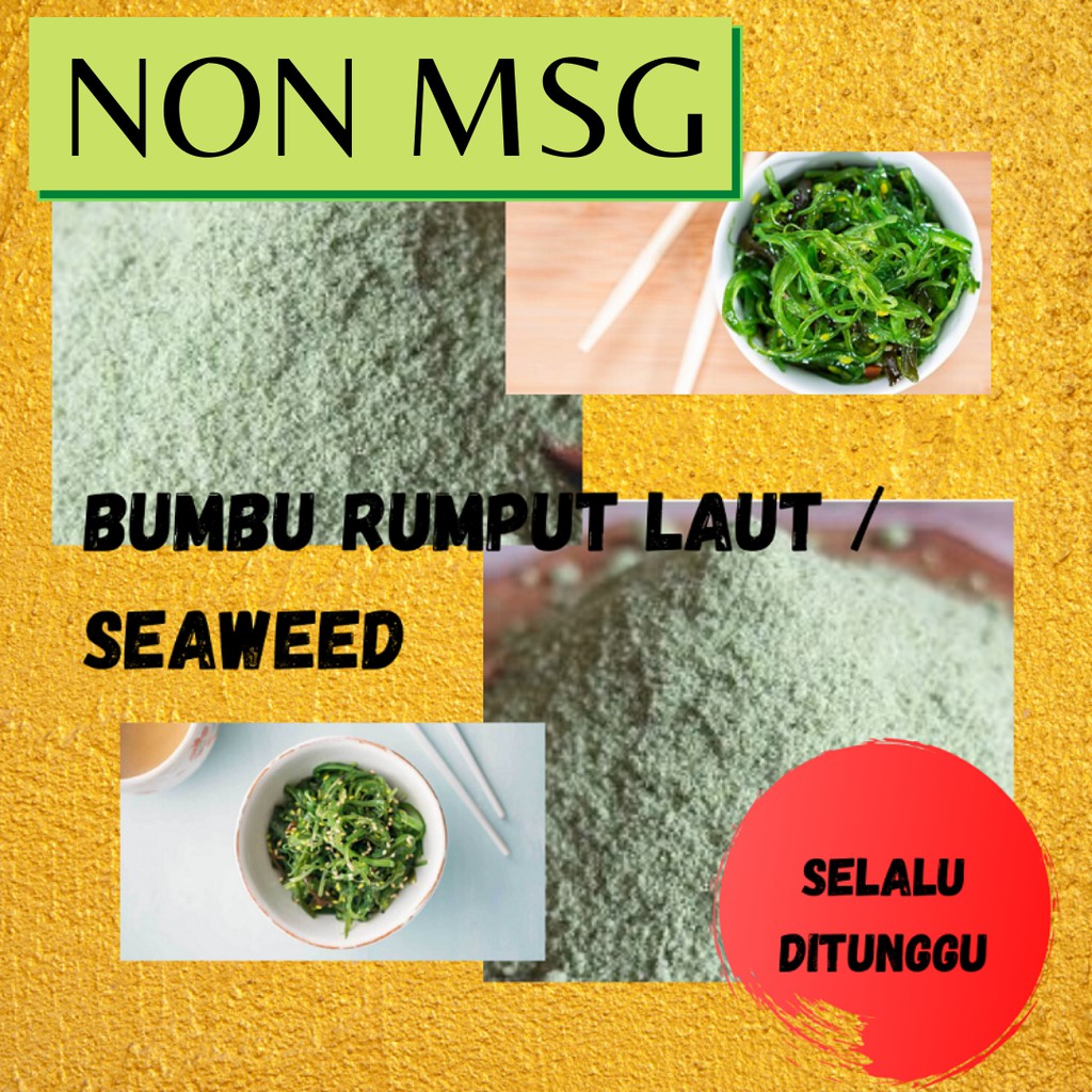 Jual BUMBU TABUR RUMPUT LAUT SEAWEED NON MSG 1 KG FOOD GRADE 1Kg Bubuk ...