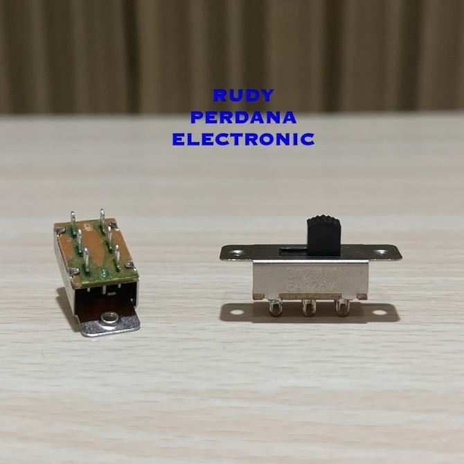 Jual jual SWITCH SLIDE SAKLAR GESER ON OFF DPDT 2x3 6 PIN 3A 250V 6A ...