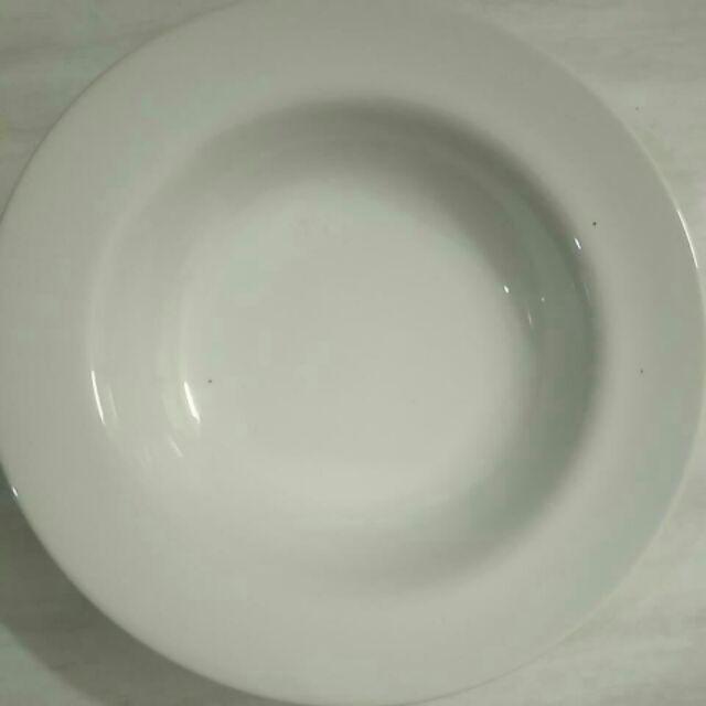 Piring Sup/Piring Keramik/Deep Soup Plate/Piring Spaghetti/Piring ...