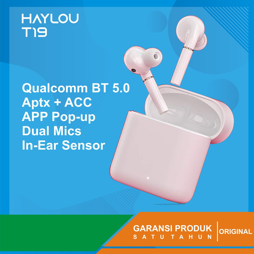 Jual Haylou T19 TWS SNC + APTX Infrared Sensor Touch GARANSI 1TAHUN | Shopee Indonesia