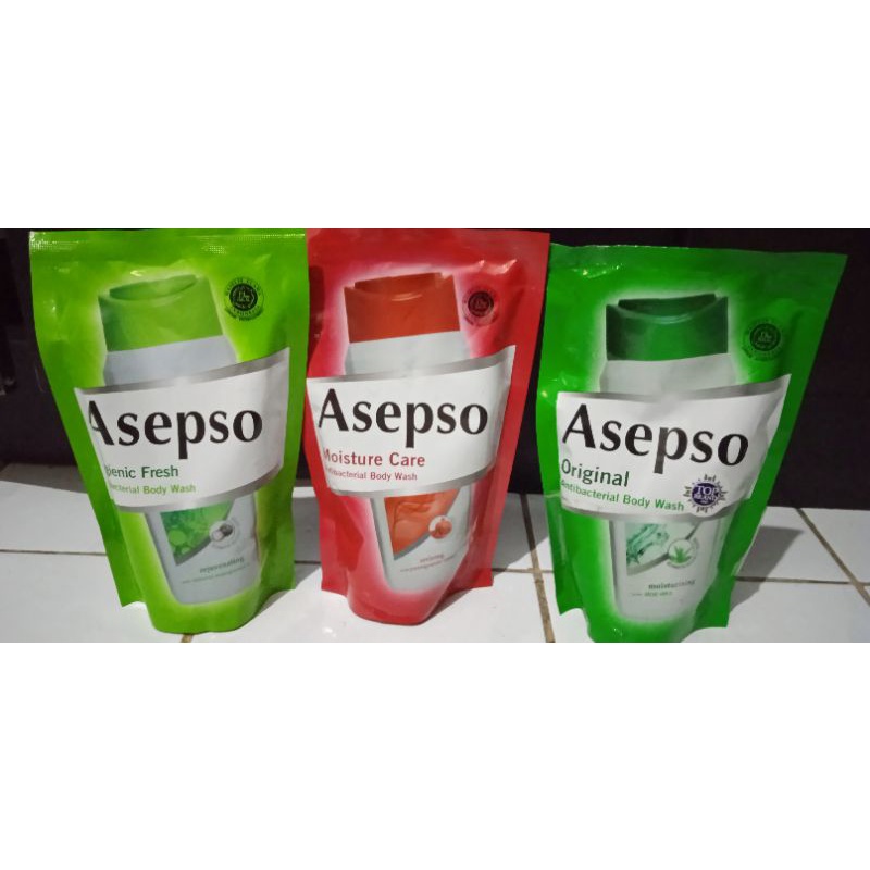 Jual Asepso Body Wash Antiseptic Refill 450 ML | Shopee Indonesia
