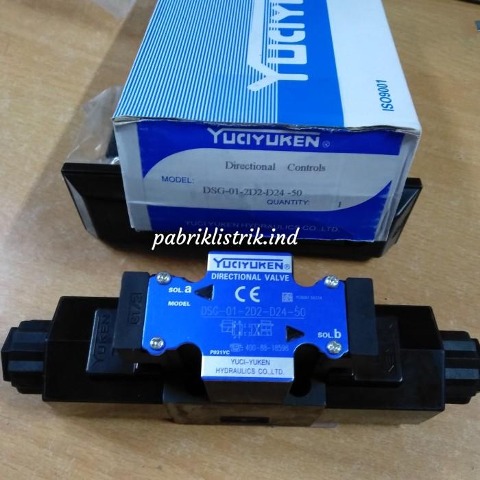 Jual Pneu Matic Selenoid Valve Hydraulic Dsg 01 2D2 D24 50 Yuci Yuken Original | Shopee Indonesia