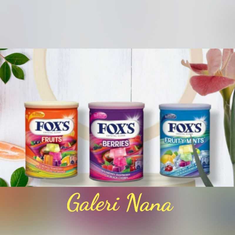 Jual Permen FOXS Crystal Clear Candy Kaleng 180gr | Shopee Indonesia