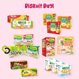 Jual Promina Biskuit Marie Roll Sun Milna susu 6mo+ Snack MPASI / Snack ...