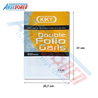 Jual KERTAS DOUBLE FOLIO BERGARIS KIKY [200 LEMBAR] / KERTAS POLIO ...