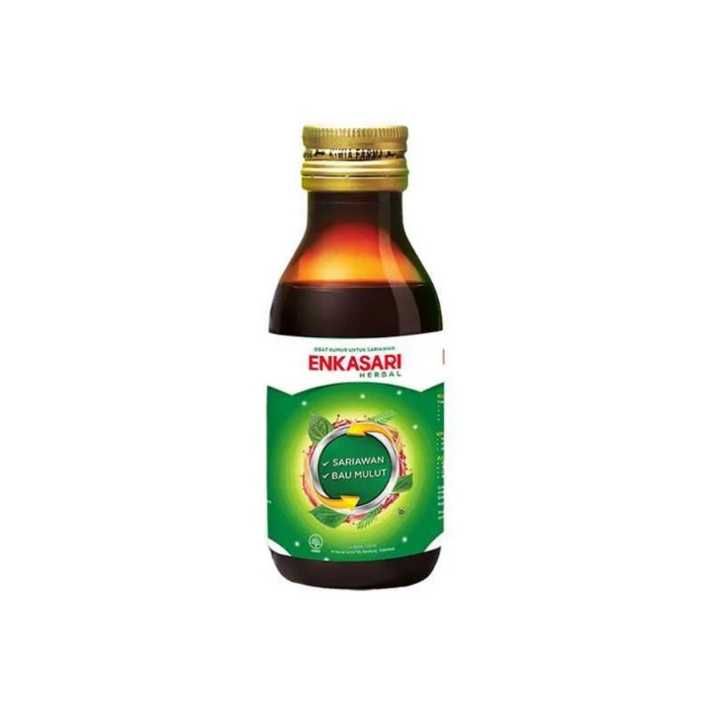 Jual Enkasari herbal 120ml obat sariawan dan bau mulut | Shopee Indonesia