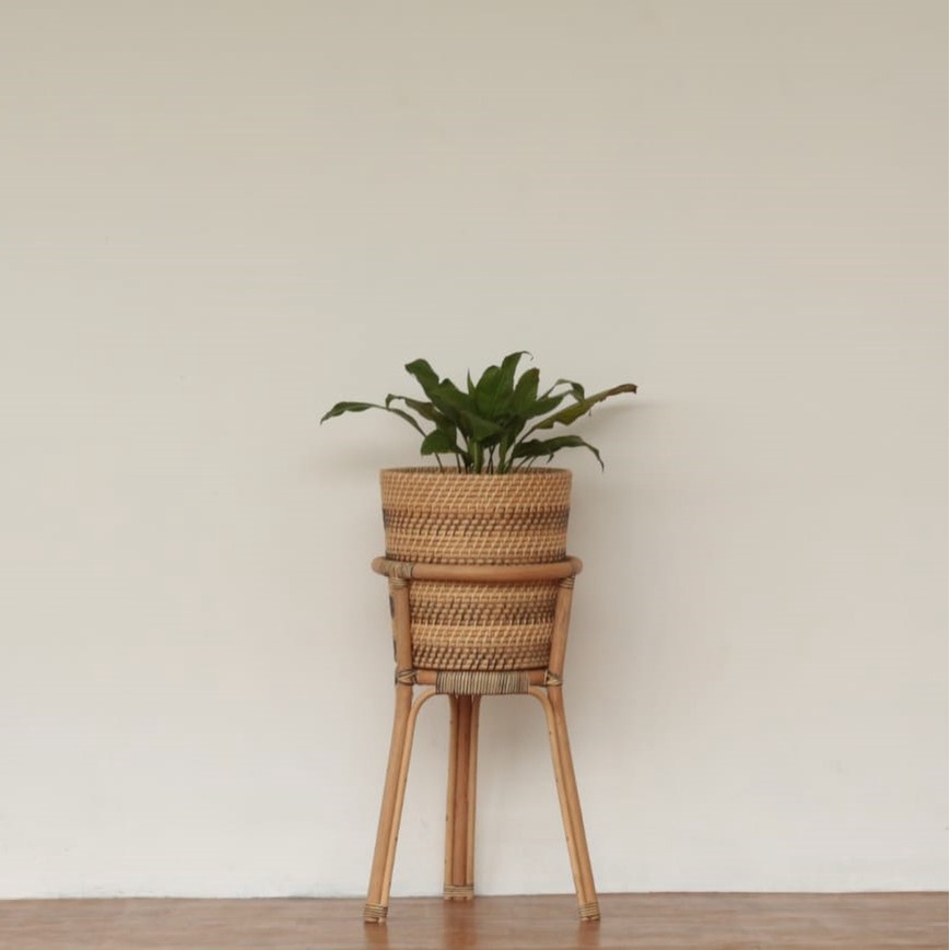 Jual Uwitan Set Planter Rotan - Pot Tanaman Rotan | Shopee Indonesia