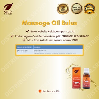 Jual MINYAK BULUS ORIGINAL / MASSAGE OIL BULUS SR12 / PENGENCANG ...