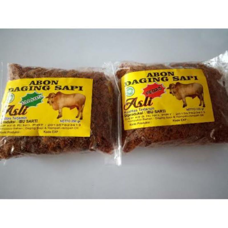 Jual Abon daging sapi asli 250 gr (manis dan pedas) | Shopee Indonesia