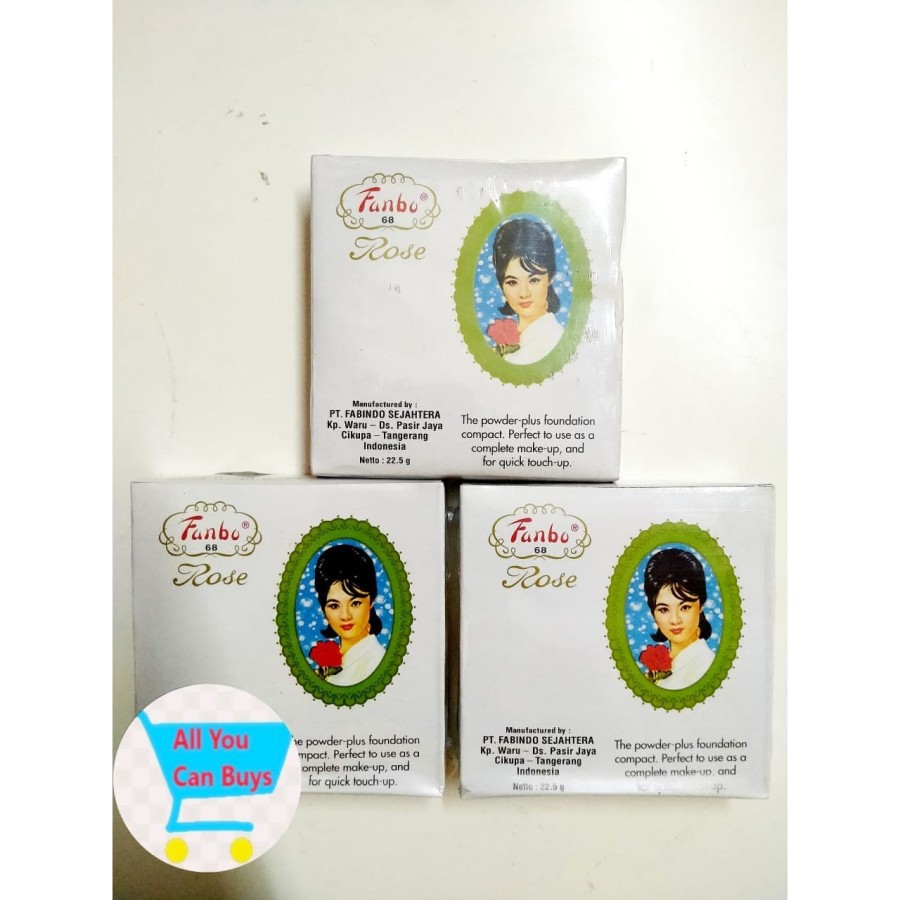Jual BEDAK FANBO 68 ROSE COMPACT POWDER & FANBO GLORIA 5 FIVE SISTERS ...