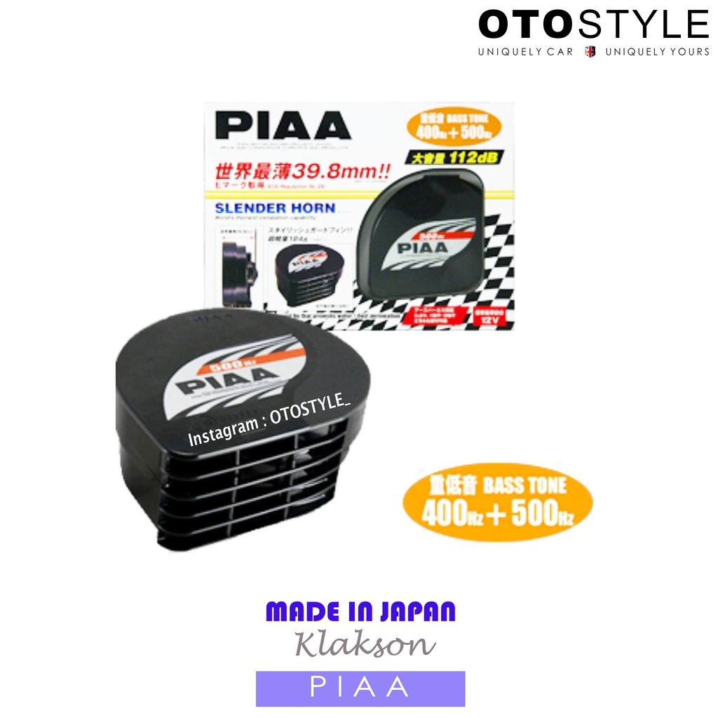 Jual Klakson mobil PIAA JAPAN Slender Horn 500&440 Hz original ( jdm style ) | Shopee Indonesia