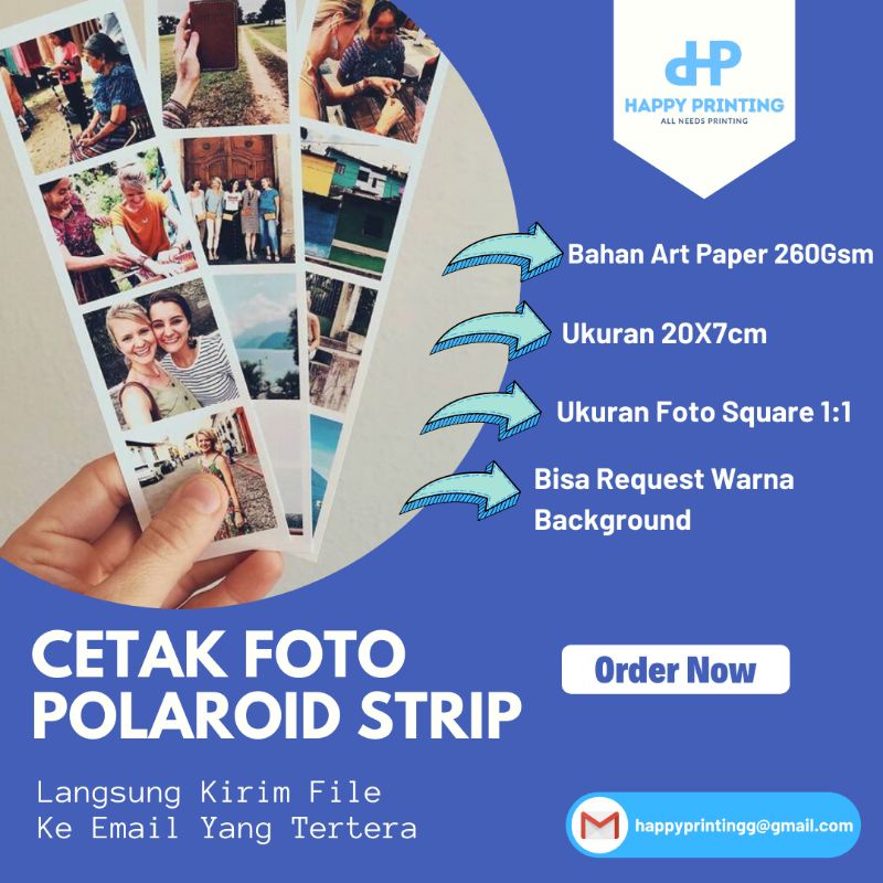 Jual CETAK FOTO POLAROID STRIP TERMURAH | Shopee Indonesia