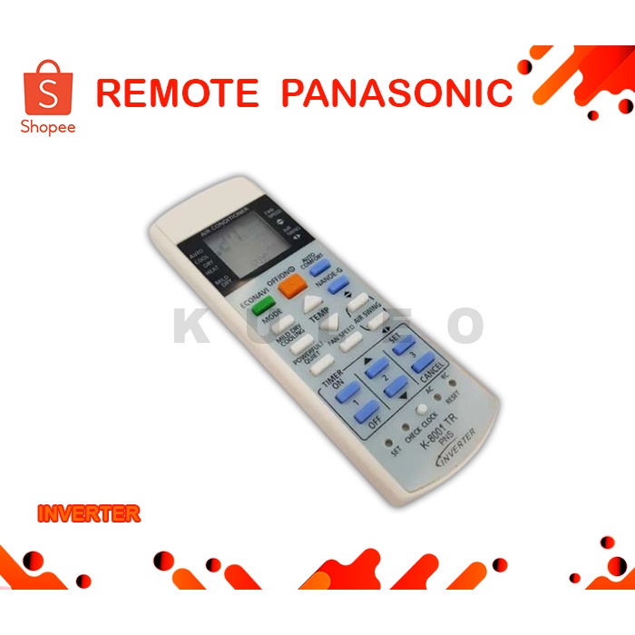 Jual Remote AC Panasonic Inverter - REMOTE AC PANASONIC INVERTER multi | Shopee Indonesia
