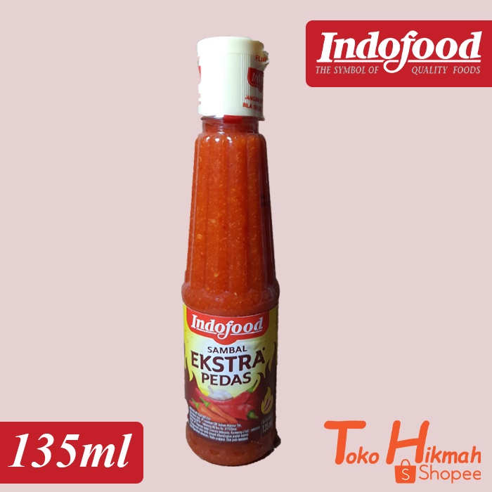 Jual INDOFOOD SAOS SAMBAL 135 ML - SAUS SAMBAL ASLI (EXTRA PEDAS ...