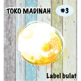 Jual Label Stiker Label Sticker Bulat Motif #1 (ukuran 4x4 & 13 cm ...