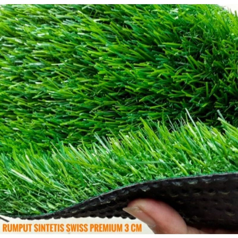 Jual KARPET RUMPUT SINTETIS SWISS 100 X 50 CM TEBAL 30 MM BUAT DEKORASI ...