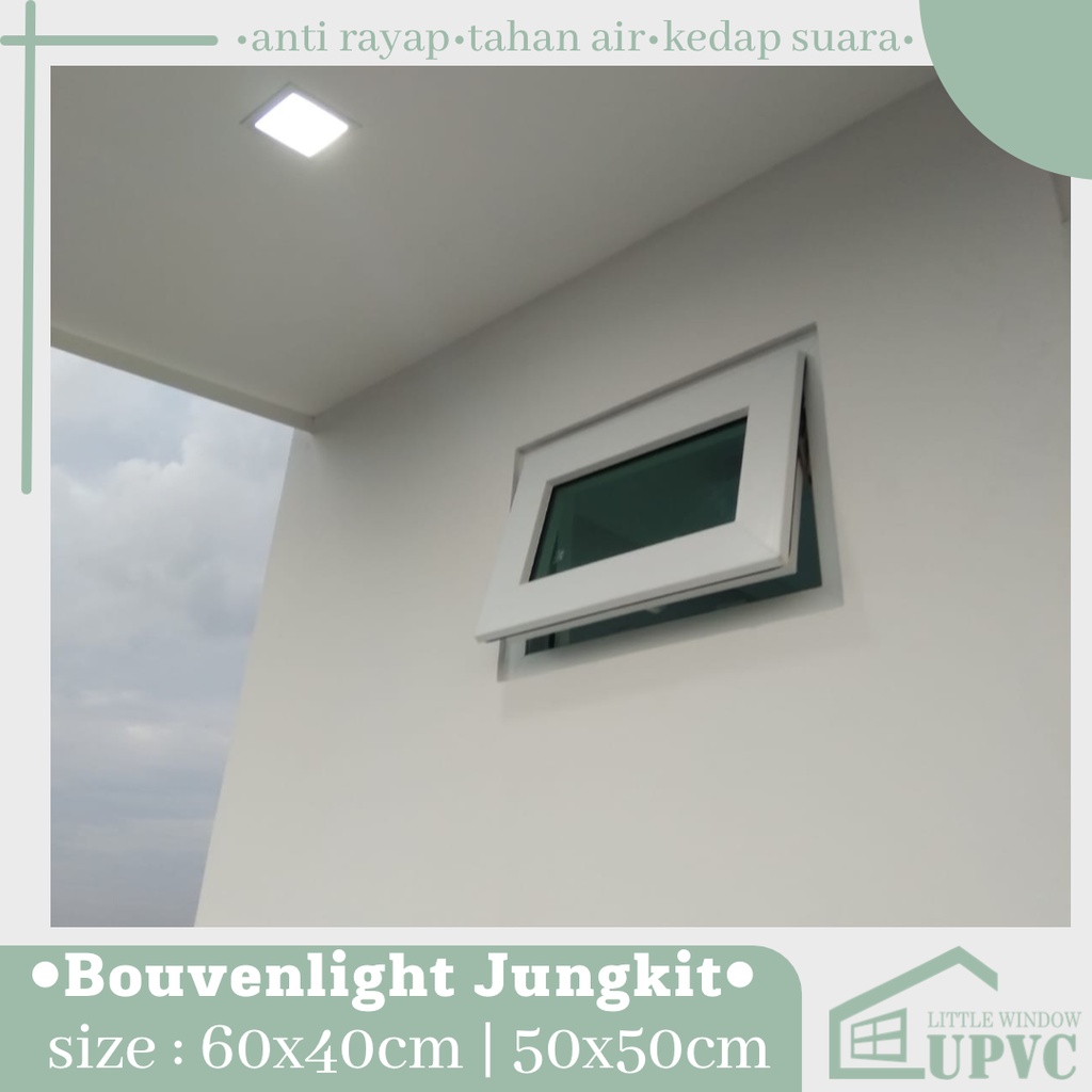 Jual Bouvenlight Jungkit / Ventilasi uPVC Conch size 60x40cm | 50x50cm ...