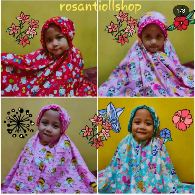 Jual MUKENA ANAK/MUKENA ANAK KARAKTER /MUKENA ANAK MOTF/MUKENA ANAK ...