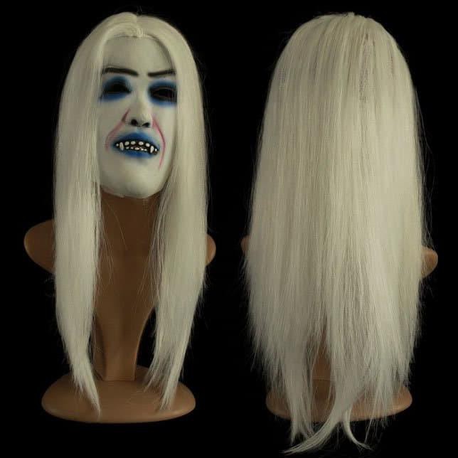 Jual topeng set wig putih halloween cosplay hantu | Shopee Indonesia