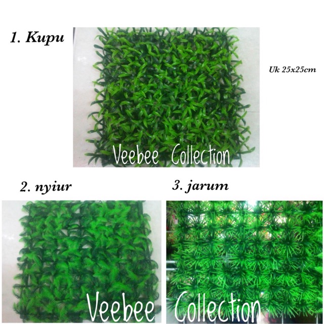 Jual Rumput kotak 25x25cm/ rumput imitasi/ alas foto/rumput asternovi ...