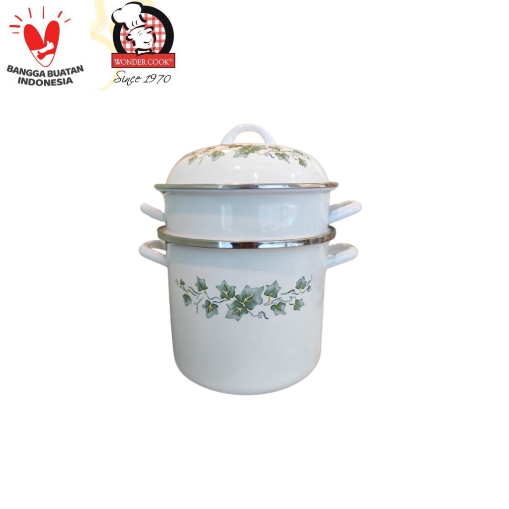 Jual WONDERCOOK Panci 3 Pc Pasta Cooker Enamel Set 24 cm HEAVY DUTY dan ...