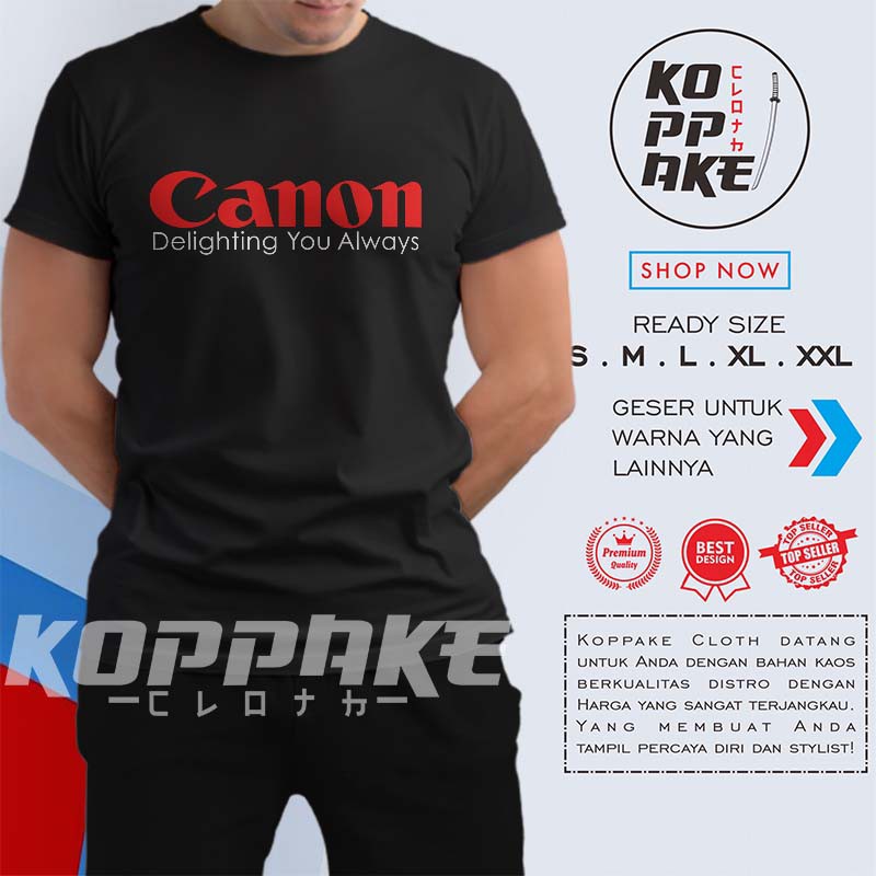 Jual Kaos Canon Delighting You Always Camera Logo Baju Perusahaan ...