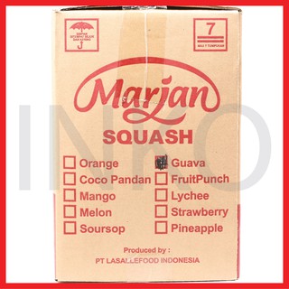 Jual MARJAN SQUASH RASA GUAVA JAMBU BIJI BOTOL 450ML | Shopee Indonesia