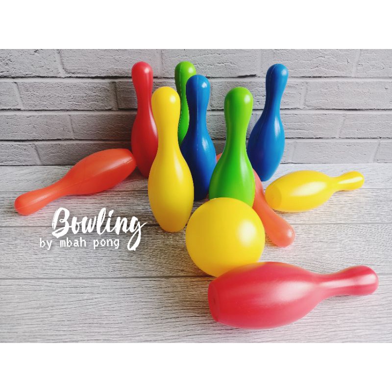 Jual mainan bowling anak,bowling plastik,bowling warna-warni Indonesia ...