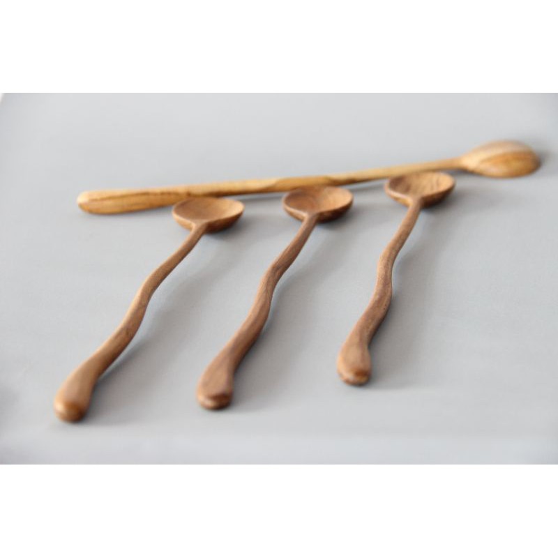 Jual SENDOK SPOON KAYU UNTUK SOUP/ES KRIM/DESERT GAGAG KERITING DARI ...