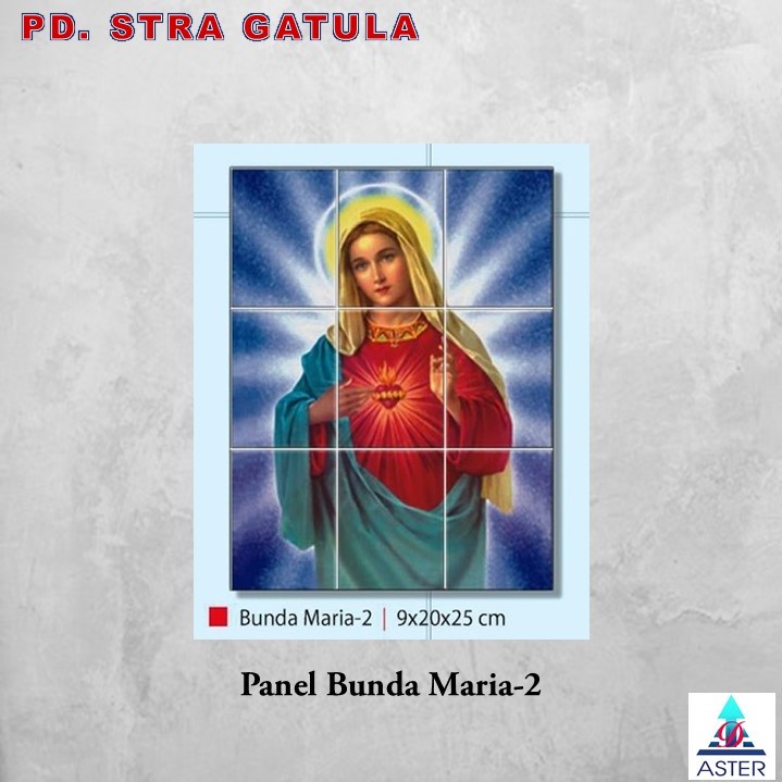 Jual Keramik Panel Gambar Dinding ASTER Bunda Maria 9x20x25 cm - Panel ...