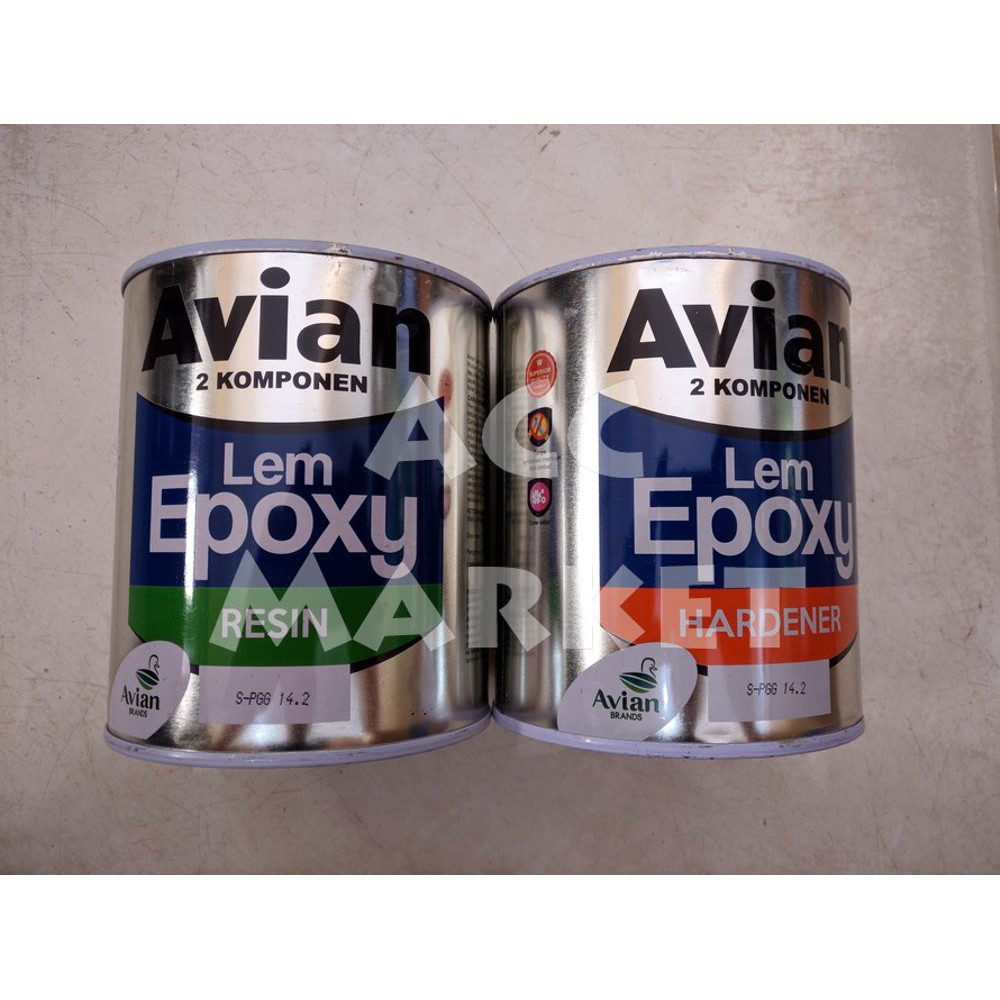Lem Epoxy Avian 2 Kg E Poxy Sambungan Kayu Besi Logam Kaca Logam ...