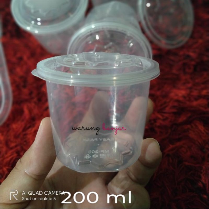 Jual CUP PUDDING BINTANG 200ML CUP GELAS PLASTIK CUP PLASTIK WADAH ...