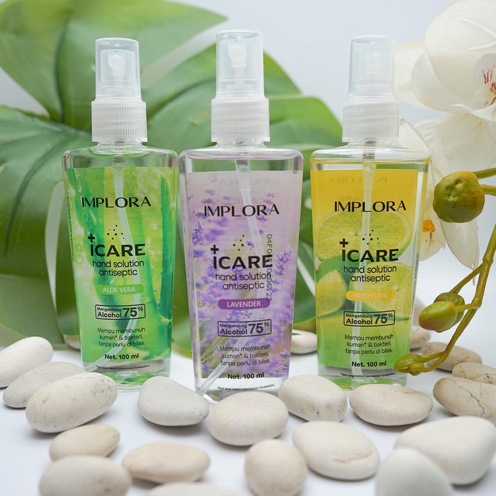 Jual Implora iCare Hand Solution Antiseptic 100ml | Shopee Indonesia